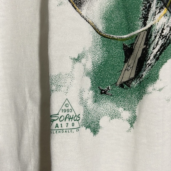 Oneita | Shirts | 993 Sophos Oneita Vintage Airplane Usa F4u Corsair ...